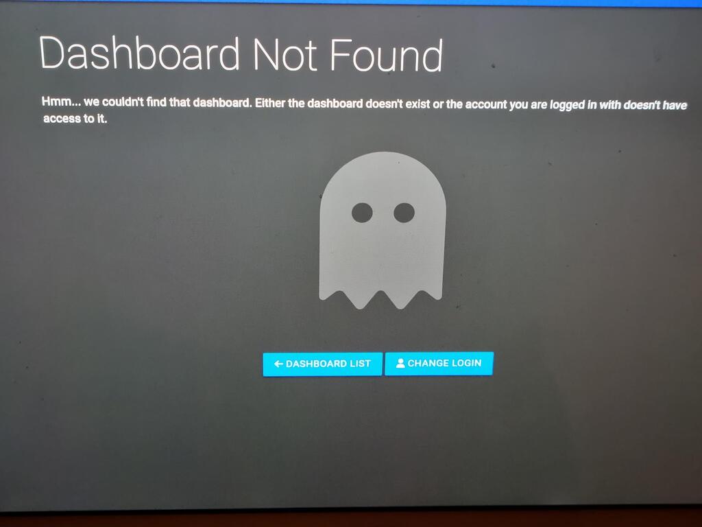 Dash board error message - SharpTools Community