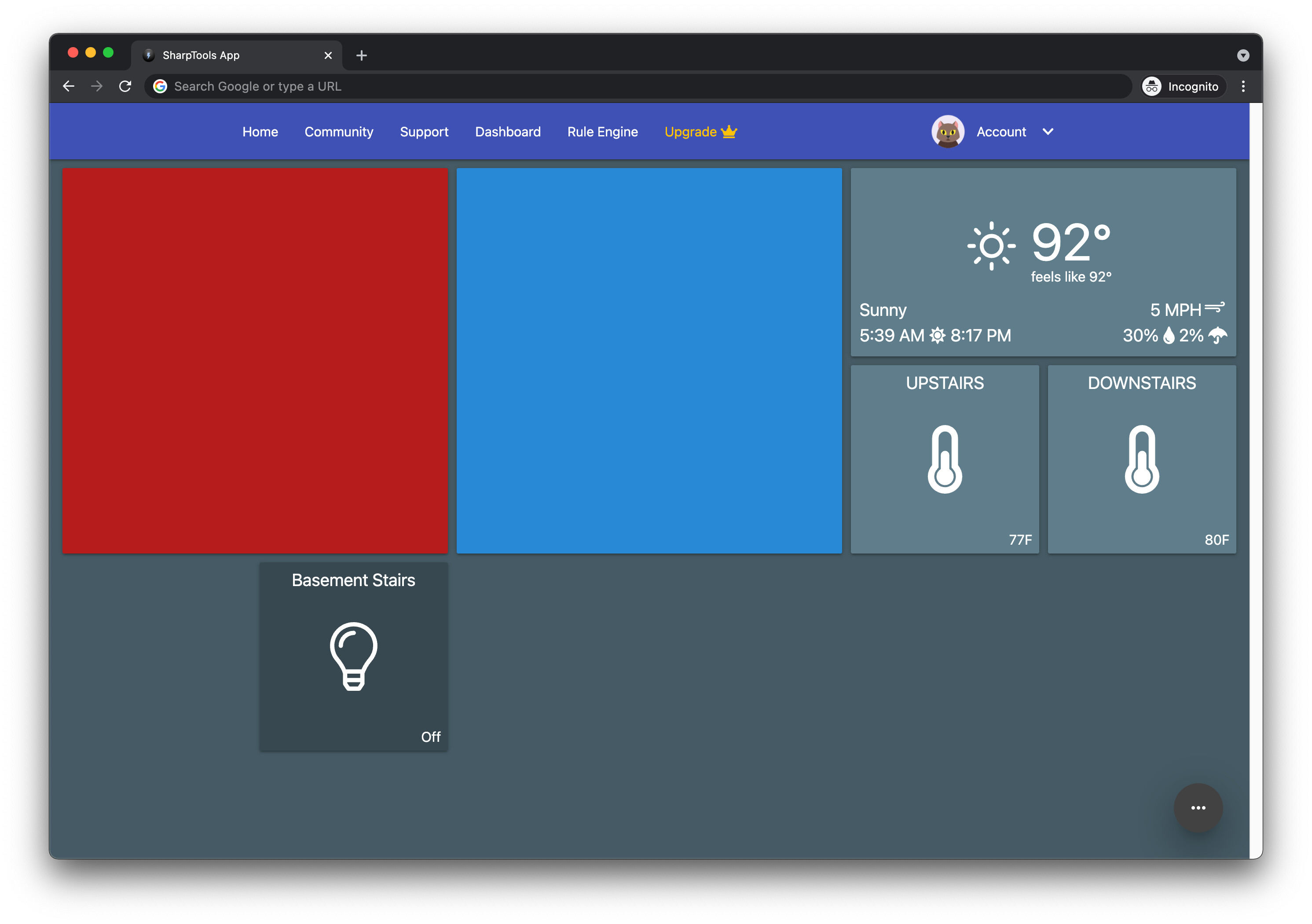 Shared dashboard not displaying calendar - SharpTools.io (web) - SharpTools Community